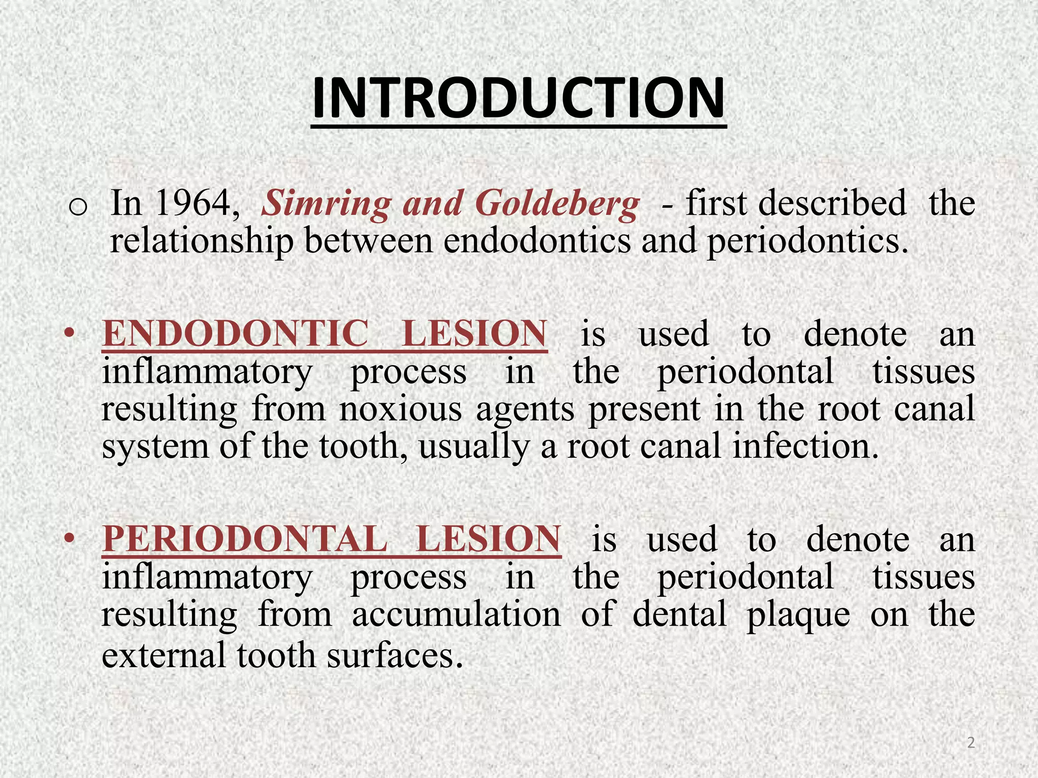 Endodontic periodontic interrelationship | PPTX