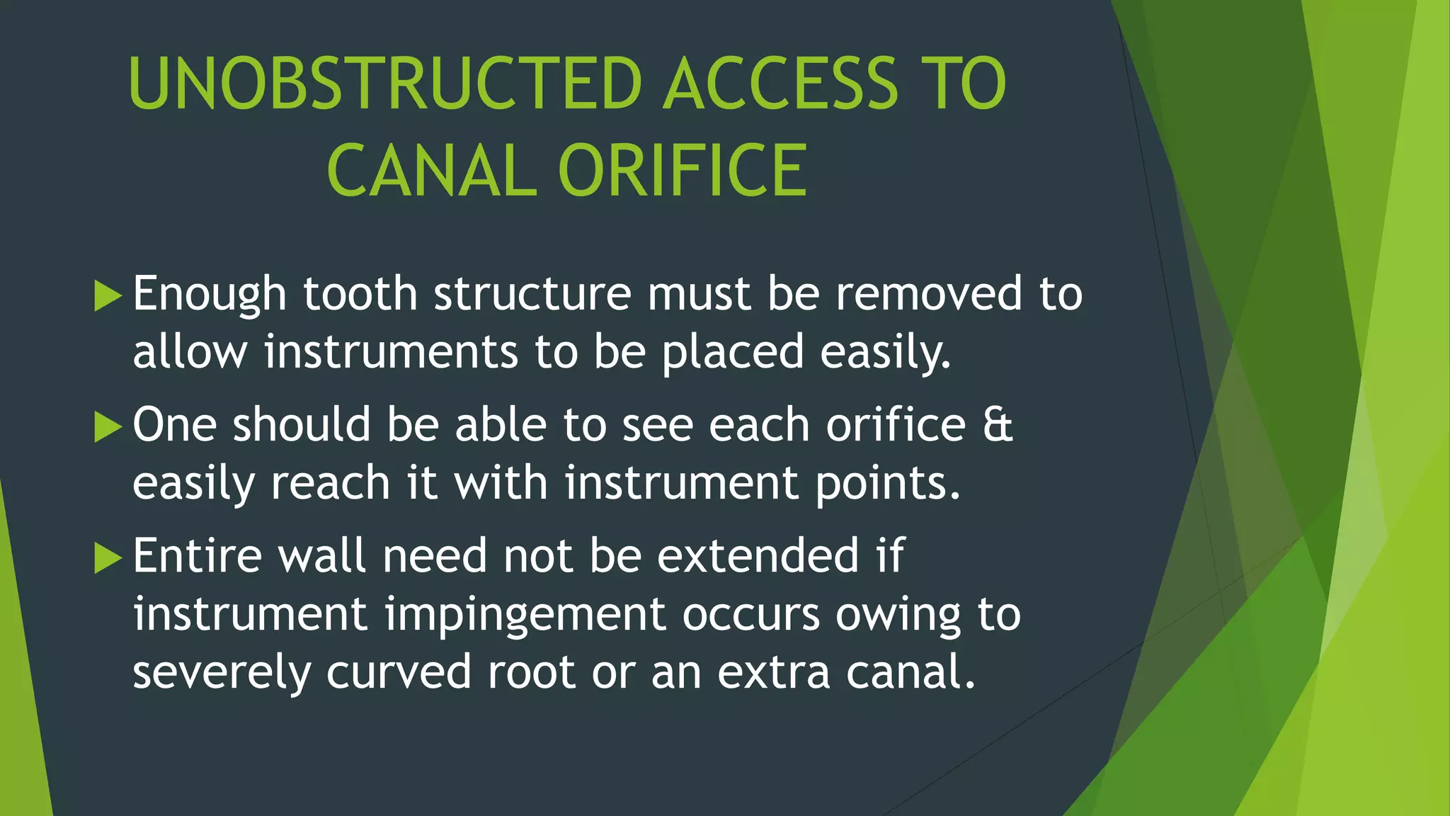 Endodontic Access Cavity Preparation | PPTX