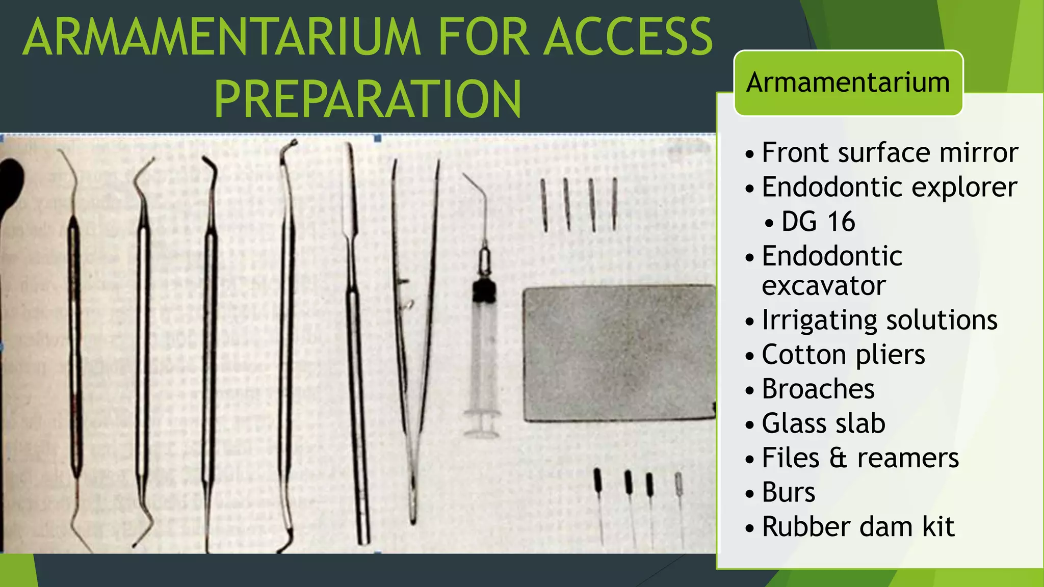 Endodontic Access Cavity Preparation | PPTX