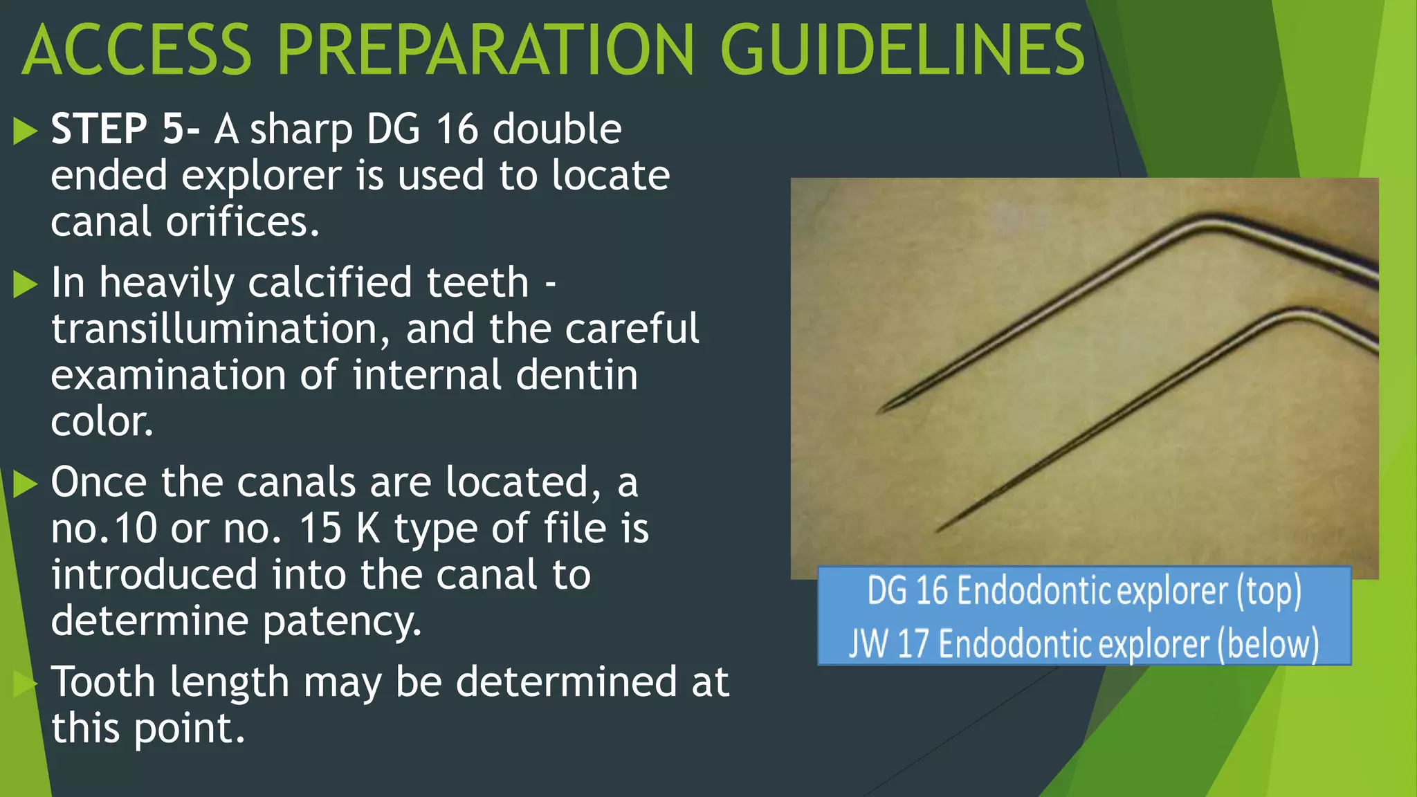 Endodontic Access Cavity Preparation | PPTX