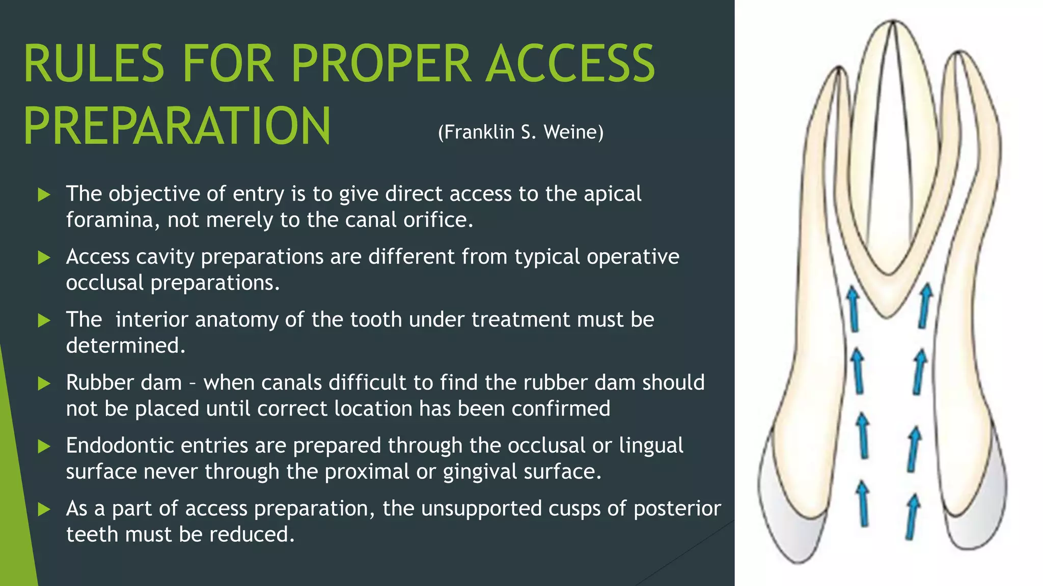 Endodontic Access Cavity Preparation | PPTX