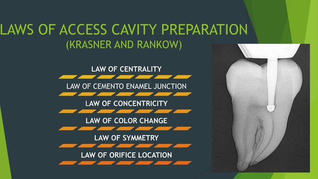Endodontic Access Cavity Preparation | PPTX