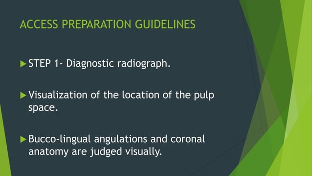 Endodontic Access Cavity Preparation | PPTX