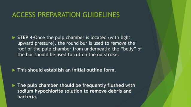 Endodontic Access Cavity Preparation | PPTX