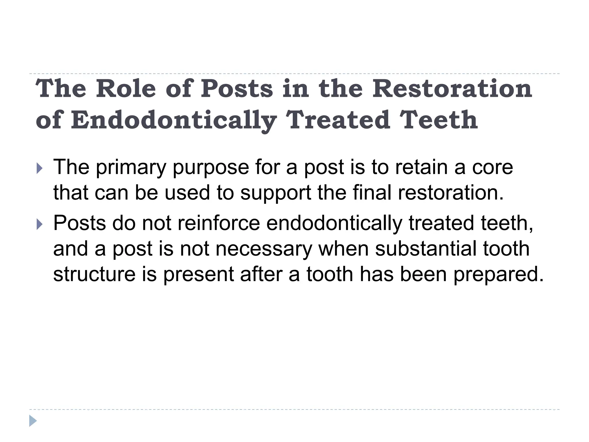 Endodontically treated teeth ppt - a detail | PPTX