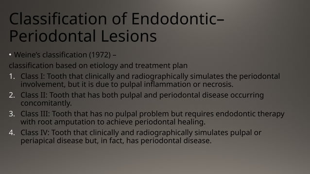 Endodontic and Periodontal Interrelationships.pptx | Dental Health | Diseases and Conditions