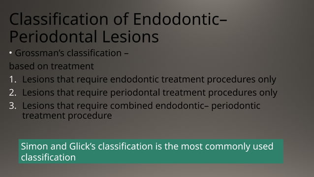 Endodontic and Periodontal Interrelationships.pptx | Dental Health | Diseases and Conditions