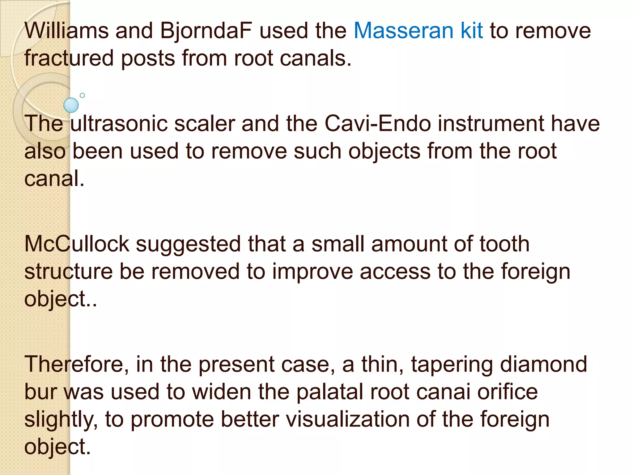 Endodontic case reports– a review | PPTX