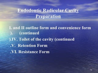 Endodontic cavity preparation | PPT
