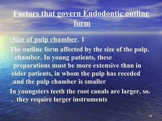 Endodontic cavity preparation | PPT