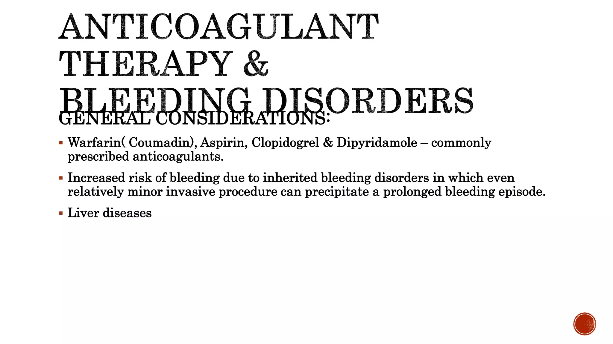 Endodontic Considerations In Hypertensive and Bleeding Disorder ...