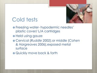 Endodontic diagnosis | PPTX
