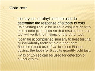 Endodontic diagnosis. lect1- 5th stage students-Dental collage ...