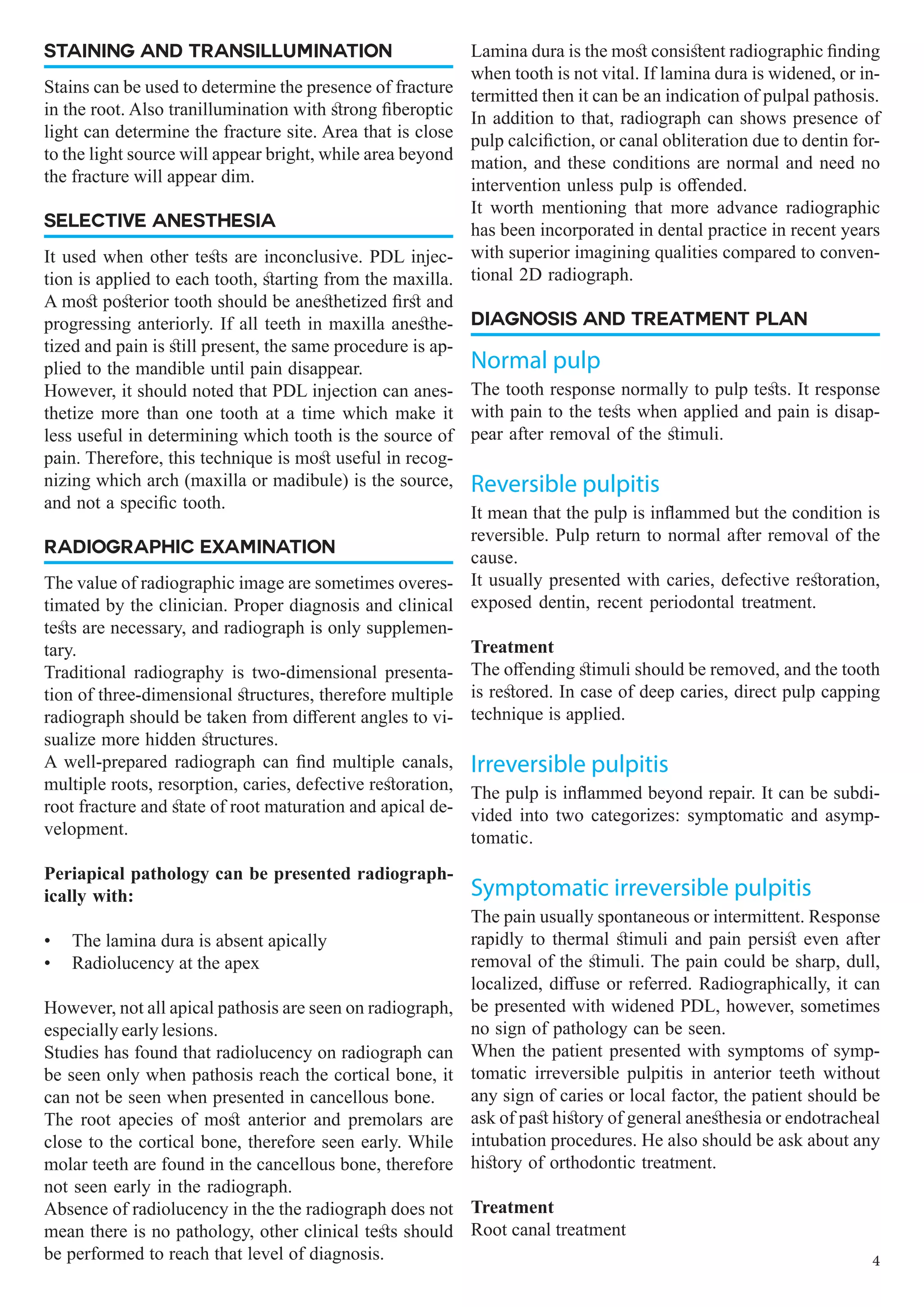 Endodontic diagnosis and treatment planning lecture | PDF