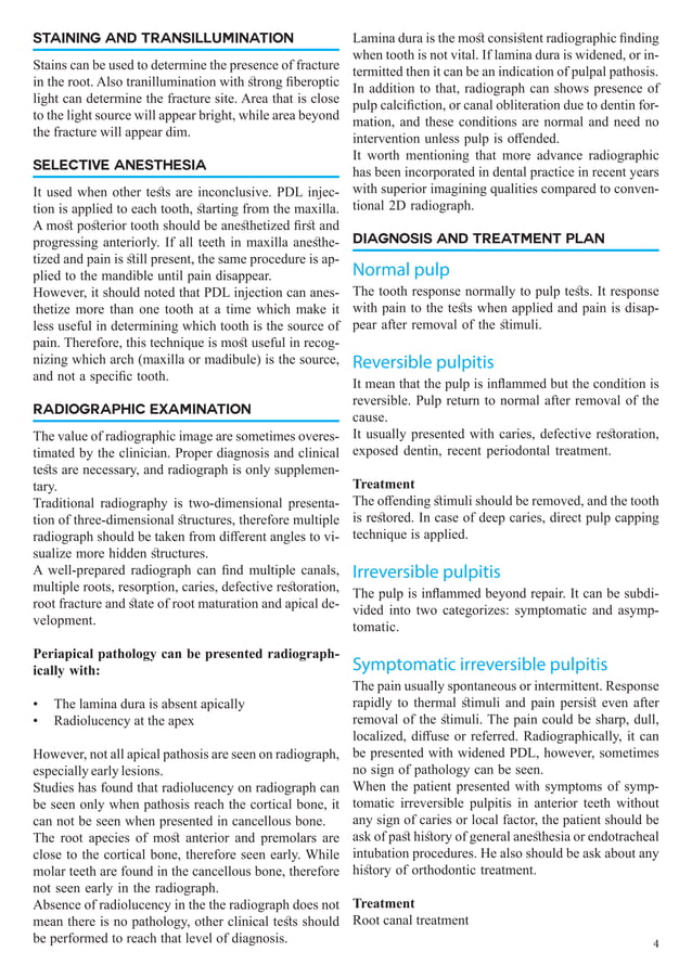 Endodontic diagnosis and treatment planning lecture | PDF