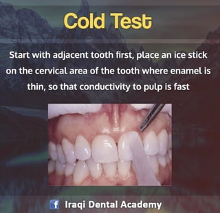 Endodontic Diagnosis: Pulp Vitality Tests | PDF