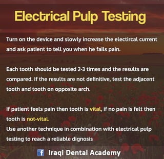 Endodontic Diagnosis: Pulp Vitality Tests | PDF