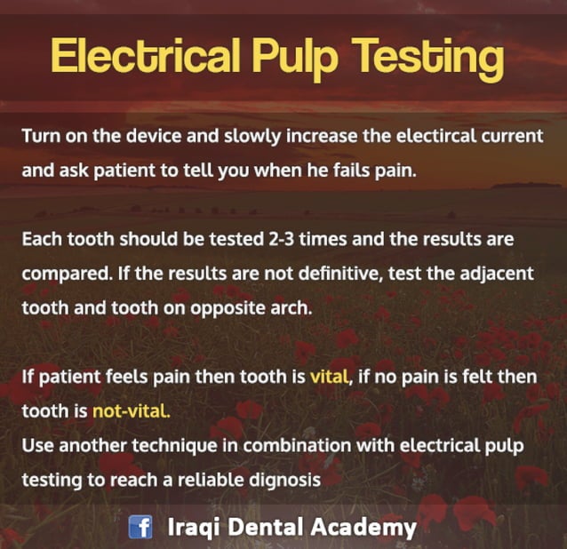 Endodontic Diagnosis: Pulp Vitality Tests | PDF | Dental Health ...