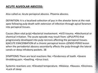 Endodontic emergencies | PPTX