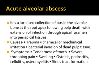 Endodontic emergencies (only pretreatment) | PPT