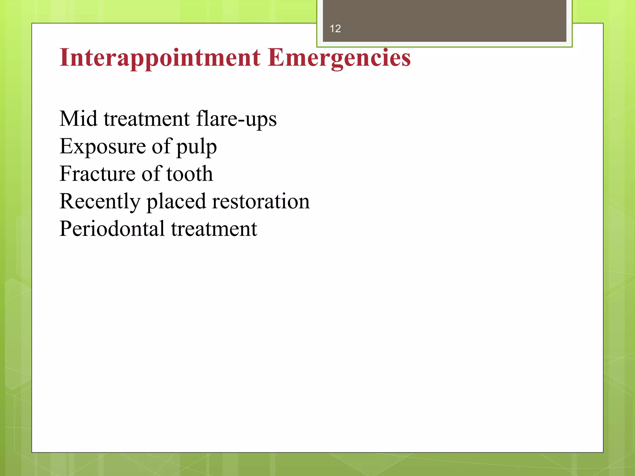 Endodontic emergencies | PPTX