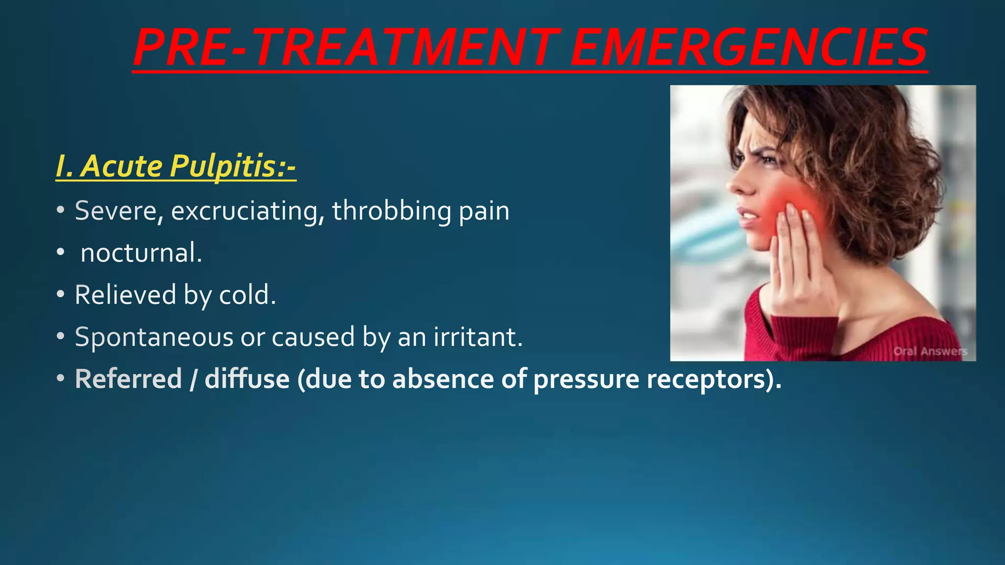 Endodontic emergency | PPTX