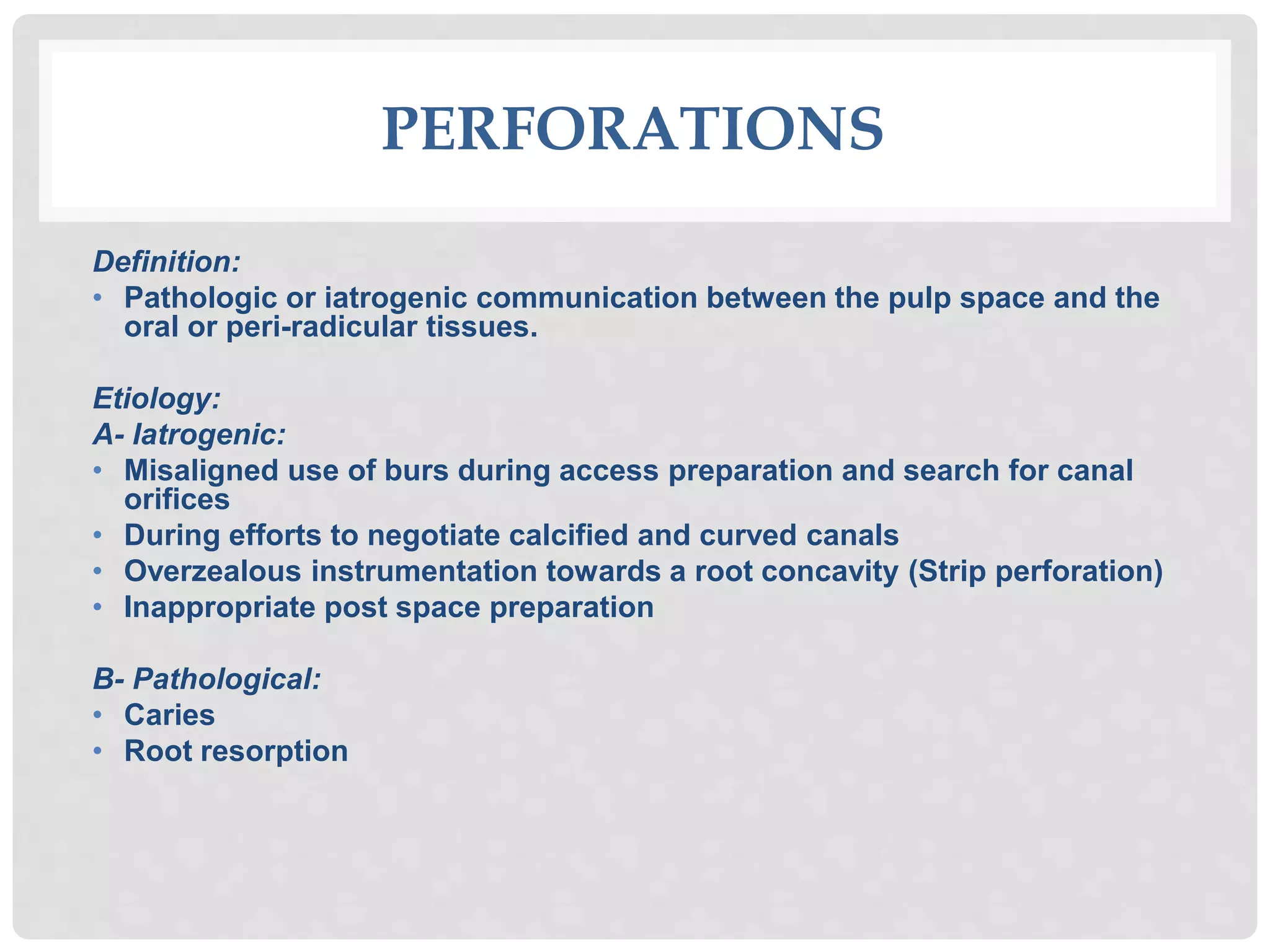 Endodontic Errors | PPTX