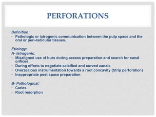 Endodontic Errors | PPTX