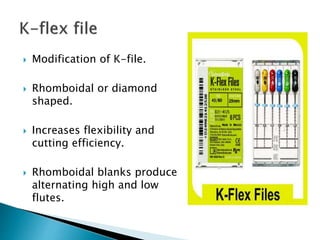 Endodontic files | PPTX