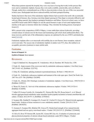 Endodontic implants | PDF