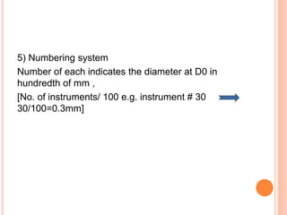 Endodontic instruments Al Azhar University Gaza | PPTX | Dental Health ...