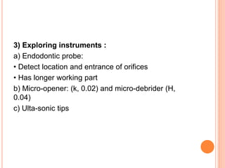 Endodontic instruments Al Azhar University Gaza | PPTX | Dental Health ...