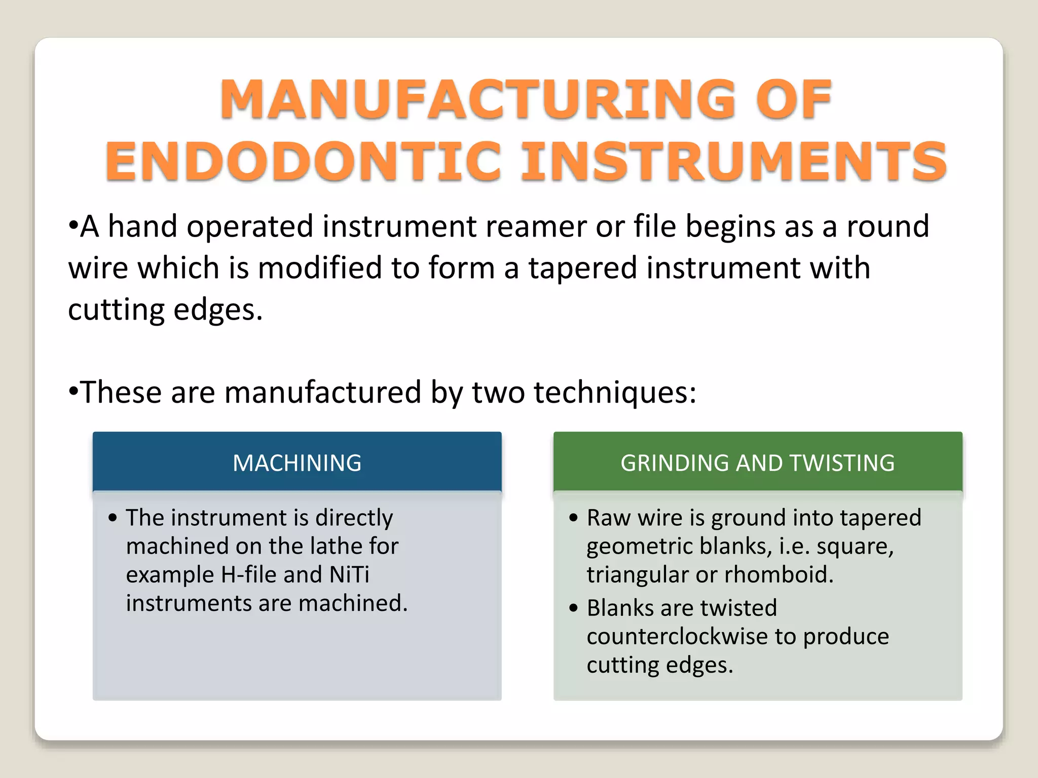 Endodontic instruments | PPTX