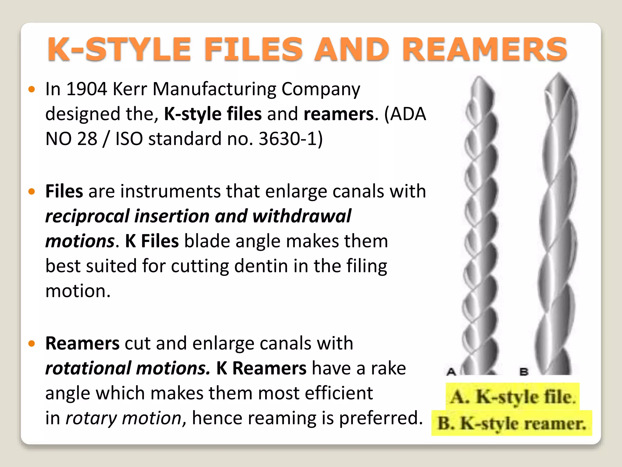 Endodontic instruments | PPTX
