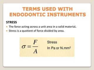 Endodontic instruments | PPTX