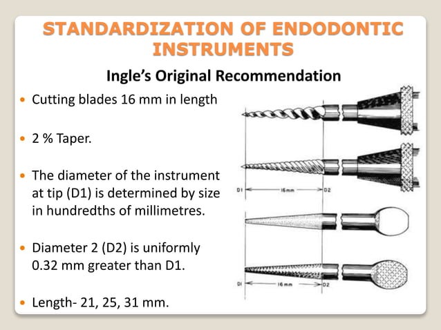 Endodontic instruments
