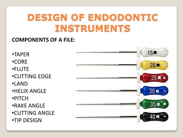 Endodontic instruments