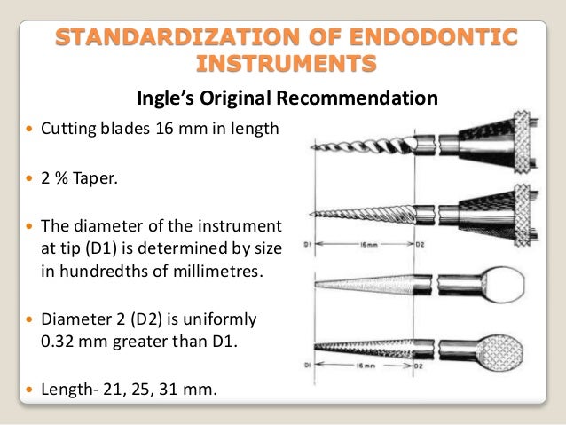 Endodontic instruments
