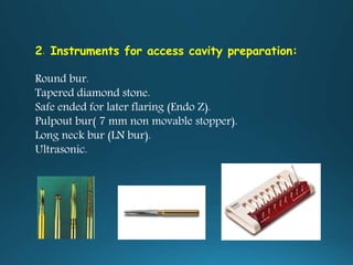 Endodontic instruments 1 | PPTX