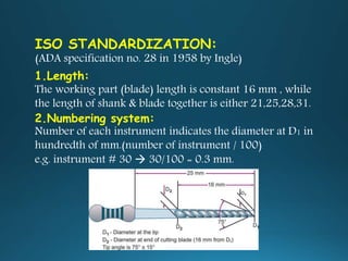 Endodontic instruments 1 | PPTX