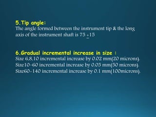 Endodontic instruments 1 | PPTX