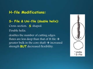 Endodontic instruments 1 | PPTX