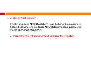 Endodontic irrigants | PPTX