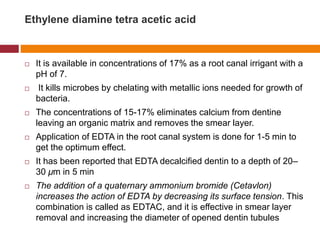 Endodontic irrigants | PPTX