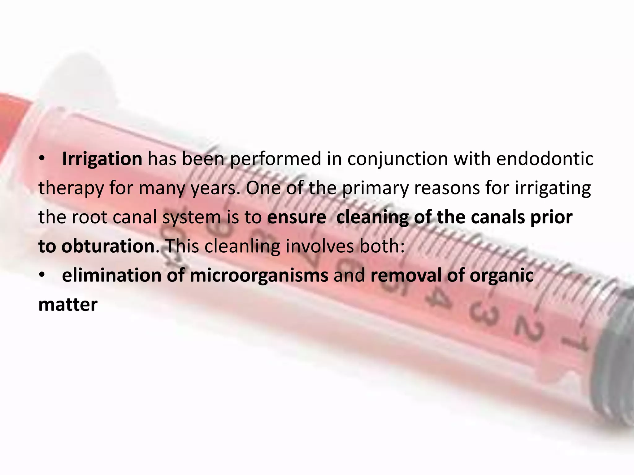 Endodontic irrigants pres | PPTX | First Aid | Injuries