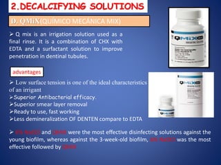 Endodontic irrigating solutions | PPTX