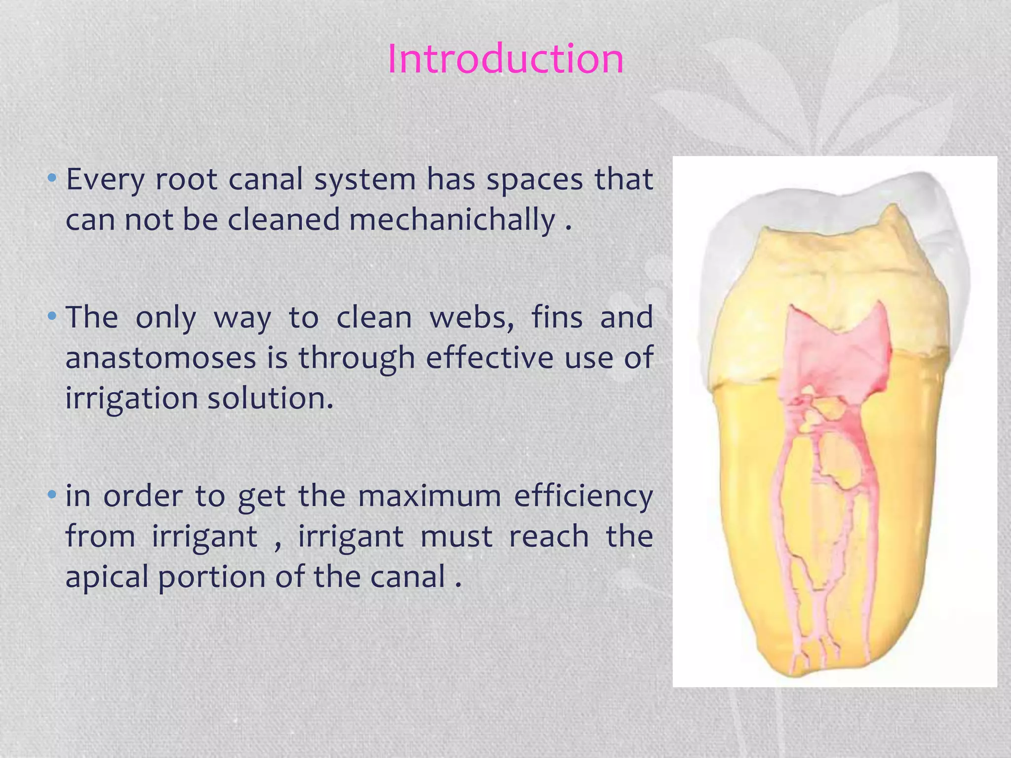 Endodontic irrigation | PPT