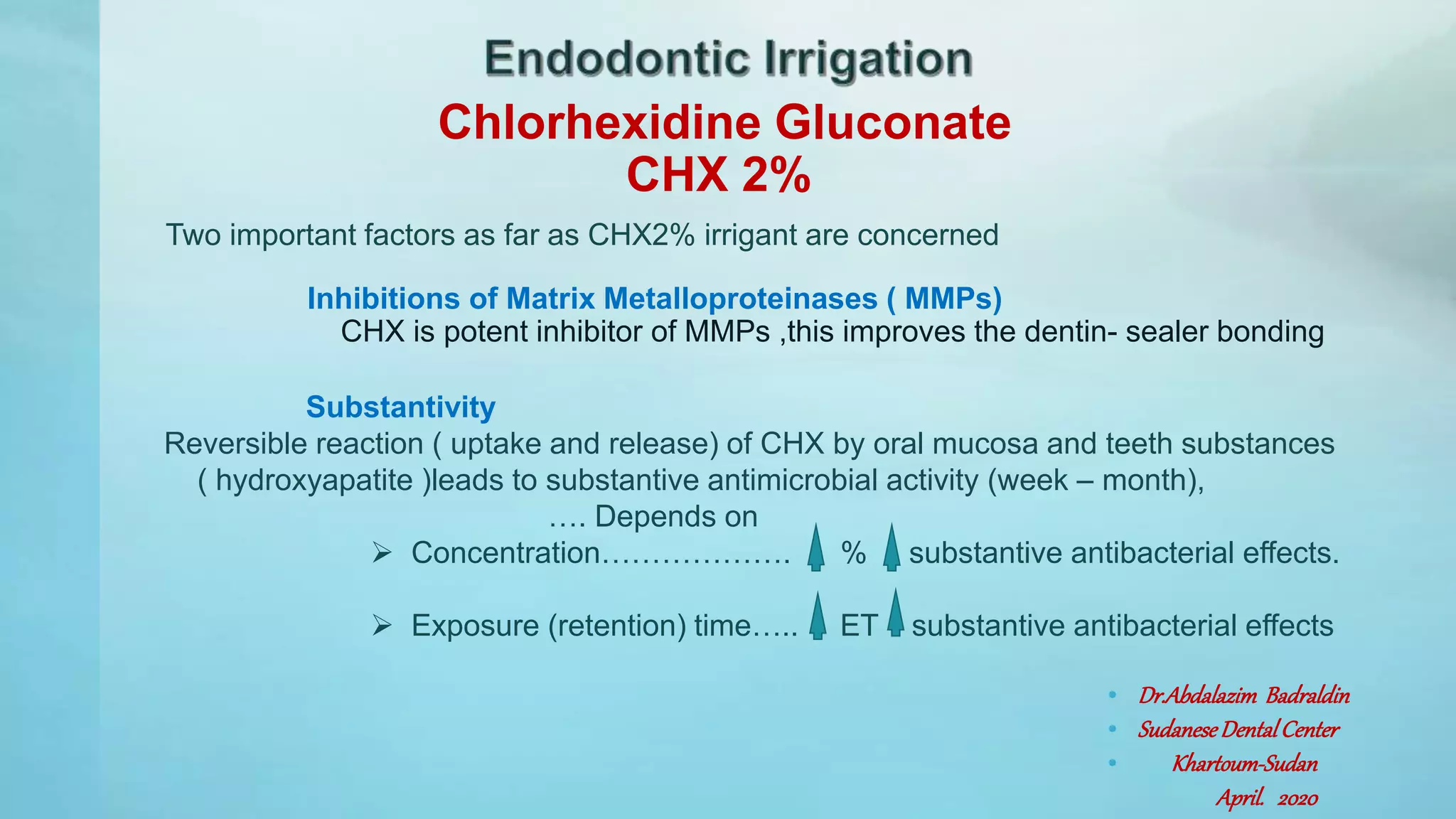 Endodontic irrigation 1 | PPT