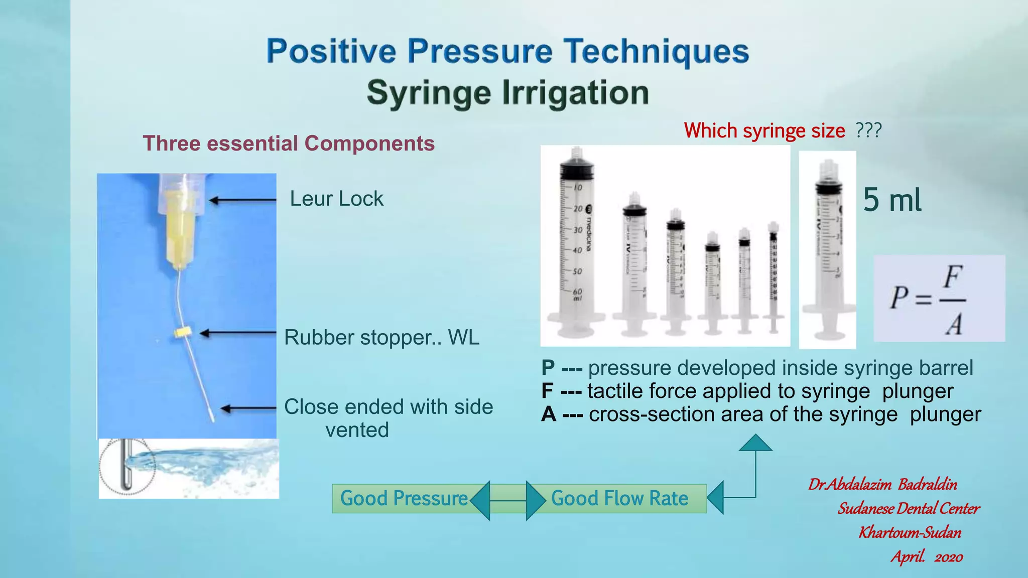 Endodontic irrigation 1 | PPT
