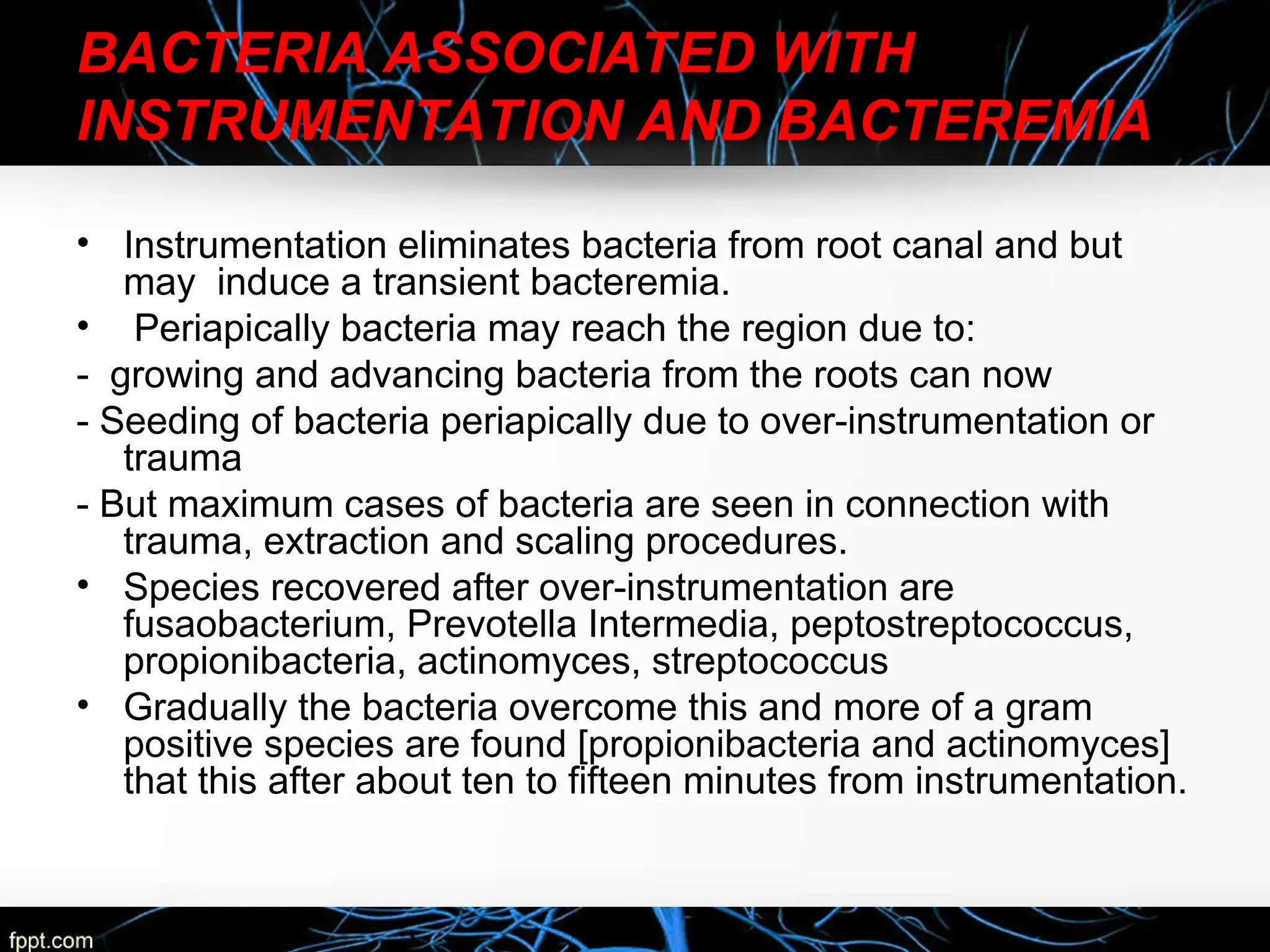 ENDODONTIC MICROBIOLOGY types of bacteria powerpoint | PPT